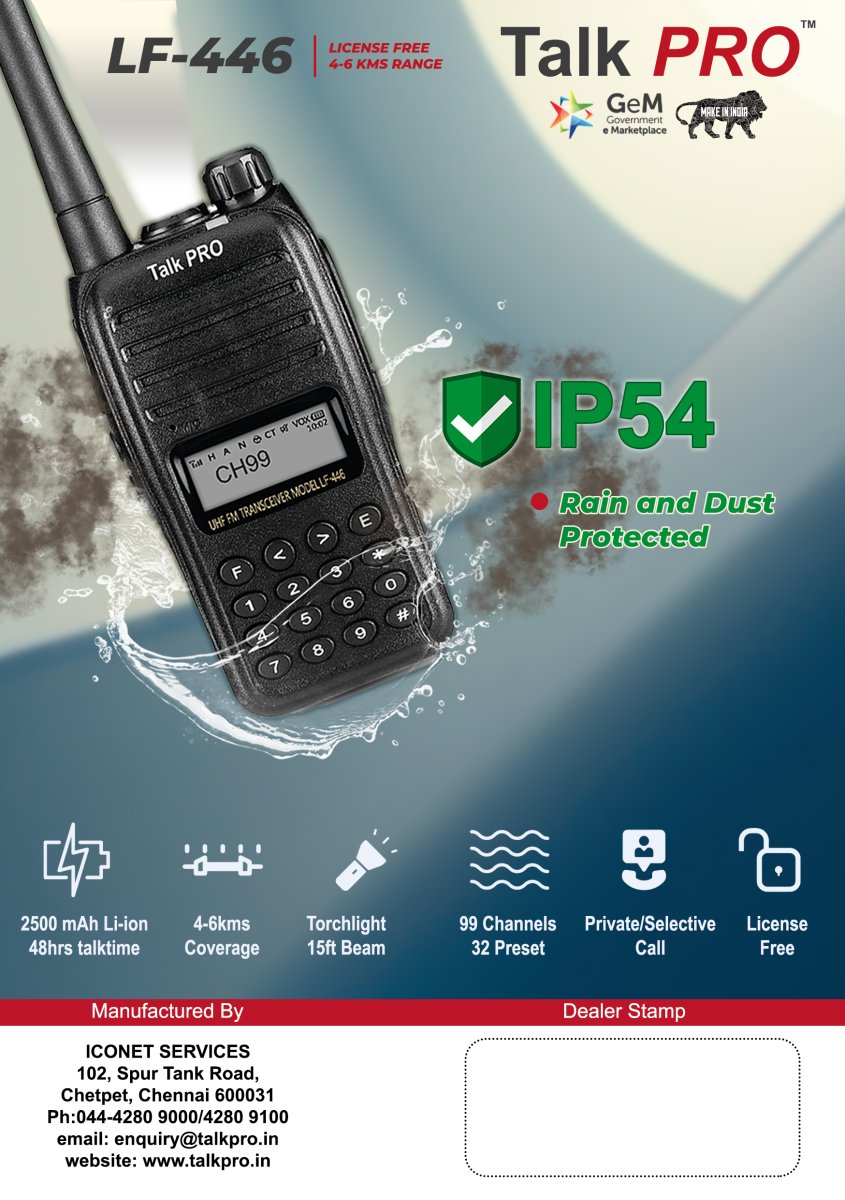 Walkie Talkie Talk Pro LF 446